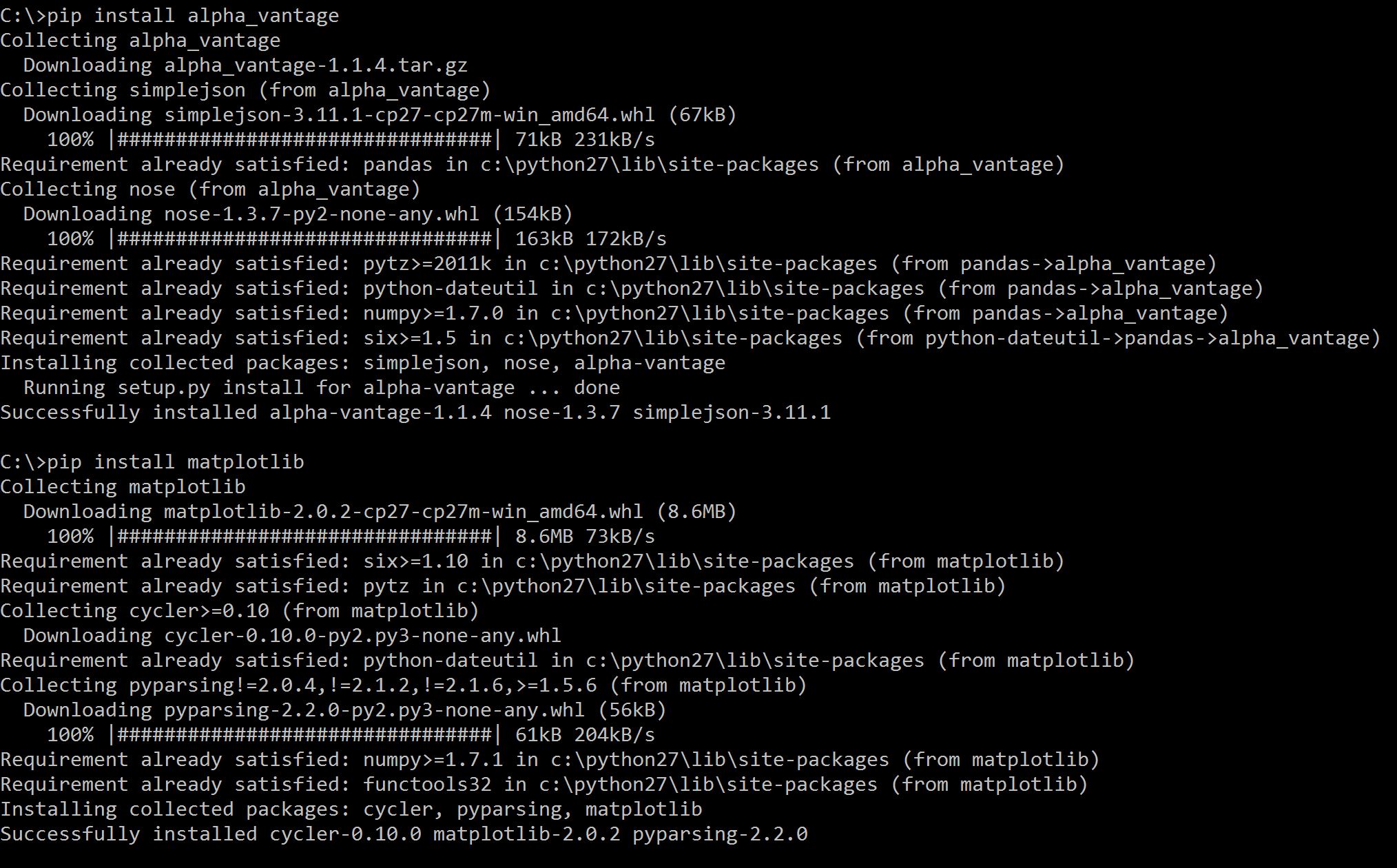 Python Script To Plot Live Stock Chart Using Alpha Vantage Api